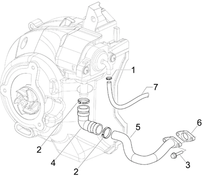 Vehicle Exploded View - X Evo 125 Euro 3 2007 - 2012 - Piaggio Group ...