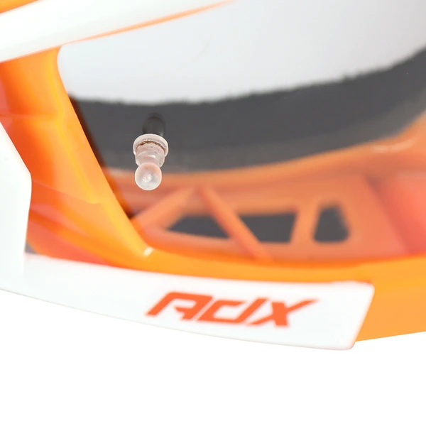 208816 - MASQUE/LUNETTES CROSS ADX MX ORANGE/BLANC ECRAN TRANSPARENT ...