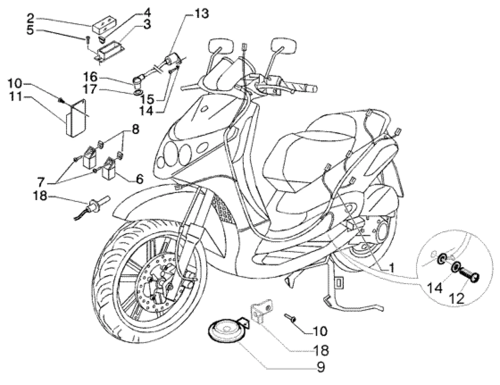Eclatés de véhicule - Beverly 250 RST 1998-2005 - Piaggio Group - PIAGGIO - Beverly - 250 - RST ...